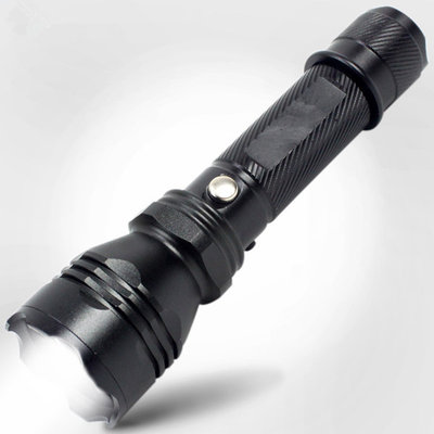 Wholesales CREE XPE Q5 LED Strong Brightness Rechargeable LED Flashlight Waterproof Handy Torch+18650 battery+charger supplier