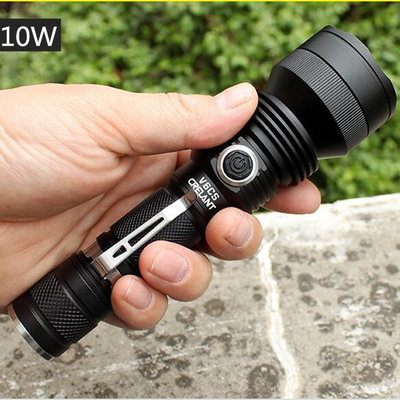 CREE XML2 Portable 10W Handheld LED Flashlight Stepless Dimming Camp LED Lanternas Waterproof White Light Lamp supplier