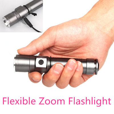 5W MINI Portable LED Flashlight Super Bright CREE Q5 Small Compact Zoom LED Light Lanterna 3 Mode Rechargeable Camp Lamp supplier