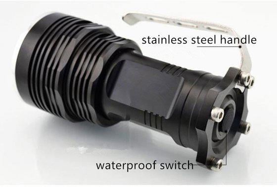 4*18650 Rechargeable Battery Power 5000Lumens Portable LED Spotlight 5*CREE XML T6 Cores with Stainless Steel Handlebar supplier