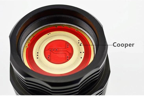 4*18650 Rechargeable Battery Power 5000Lumens Portable LED Spotlight 5*CREE XML T6 Cores with Stainless Steel Handlebar supplier