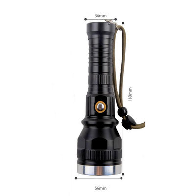 Waterproof Direct Charge CREE XM T6 LED Flashlight Using 26650 or 18650 Rechargeable Battery supplier