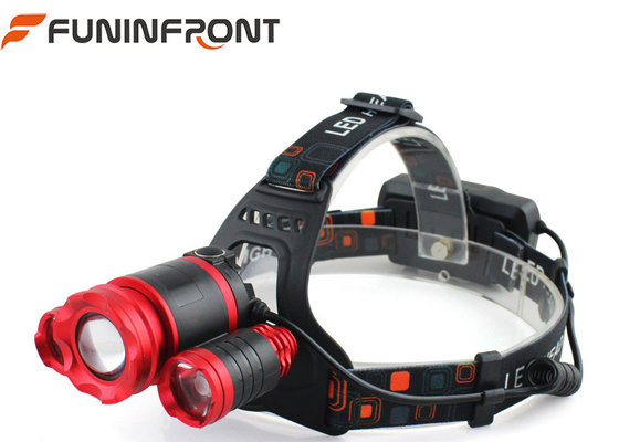 Waterproof 3*CREE XML T6 Outdoor LED Headlamp Zoom with Micro USB Rechargeable supplier