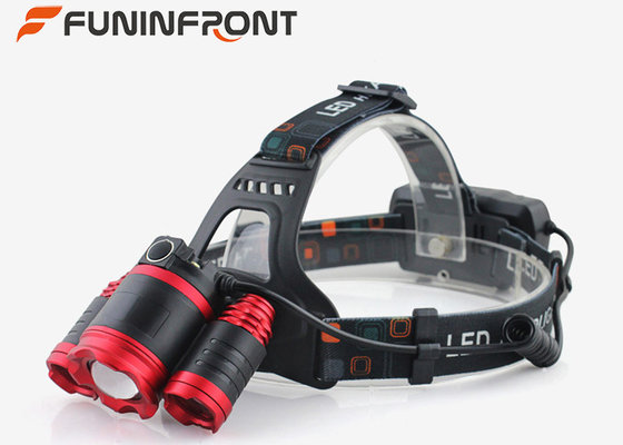 Waterproof 3*CREE XML T6 Outdoor LED Headlamp Zoom with Micro USB Rechargeable supplier