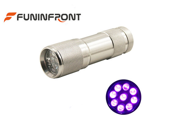 9 LEDs 395NM - 410NM Blacklight UV Flashlight for Pets Urine Stains Detector supplier