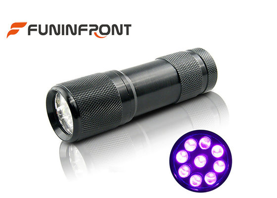 3*AAA Powered 395NM LED UV Flashlight 9 Lamps MINI Handheld Portable LED Torch supplier