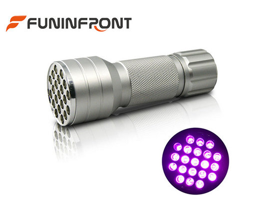 Black Housing Aluminum Alloy 395NM - 410NM LED UV Flashlight MINI Size for 3*AAA supplier