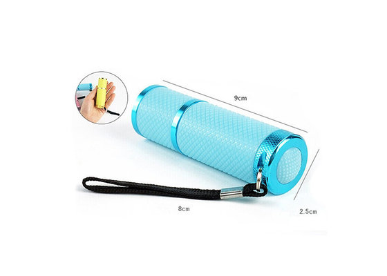 3*aaa Power Source 395NM LED UV Flashlight 9 LEDs Candy Color for Nail Gel Dryer supplier