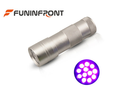Black Light 395NM LED UV Flashlight 12 Lamps Lights for Currency Detector 3*aaa supplier