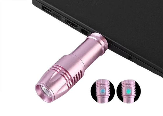 USB Rechargeable 365NM Blacklight LED Flashlight MINI Size for Jade Detector supplier