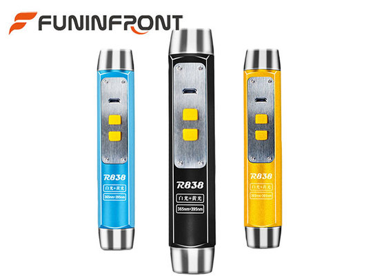 4 Light Sources Pro Jade LED Flashlight USB Rechargeable Lantern for Gem Testing supplier