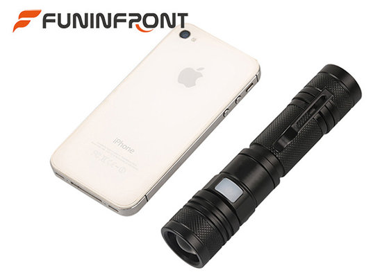 USB Rechargeable CREE XM-L L2 Powerful LED Flashlight with Clip for Outdoor Camp supplier