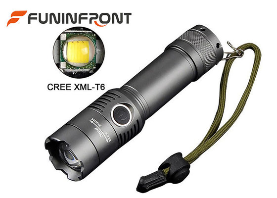 Adjustable CREE T6 LED Torch Water Resistant for Outdoor Camp, Cycling, Hunting supplier