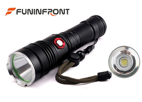 5 Modes Outdoor CREE T6 LED Torch, 10W Rechargeable LED Tactical Flashlight supplier