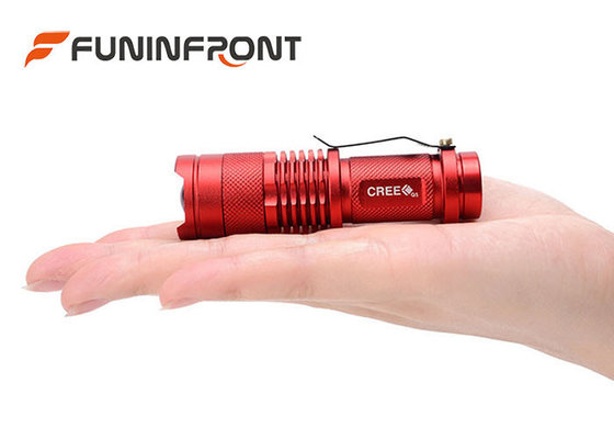 CREE XPE Q5 LED Flashlight Adjustable Focus, Hard Light Clip LED Torch supplier