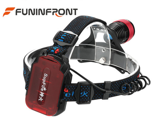 3 Files Outdoor LED Headlamp Zoomable, Ultra Bright CREE XM-L T6 LED Headlight supplier