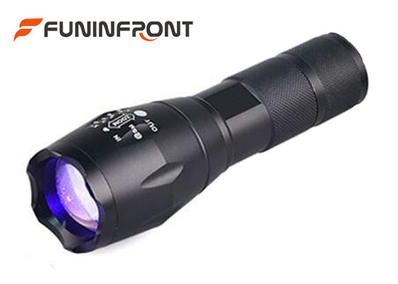 Zoomable 395NM LED UV Flashlight 3W Power Using 18650 or aaa Battery supplier