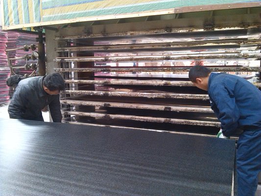 Anti Slip Fireproof black face film plywood for Shuttering , WBP or Melamine Glue