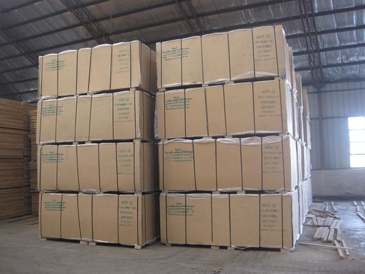 Plain faced medium density fiberboard with moisture resistant , E1 / E2 / CARB Glue