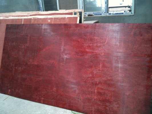 Red film marine plywood / construction concrete form plywood with WBP , Melamine glue