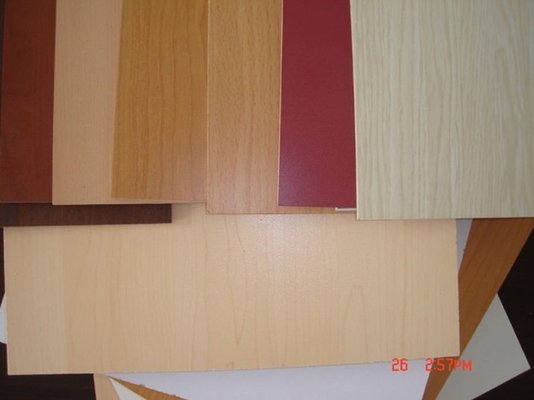Coloured Melamined MDF Board with Poplar , pine , hardwood core 18mm 25mm High glossy