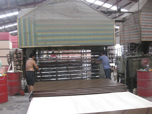 Brown Film Construction Plywood , 12mm - 18mm Laminated Veneer Construction Plywood