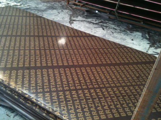 Poplar Core Film Faced Construction Plywood Phenolic Glue With 12mm - 21mm