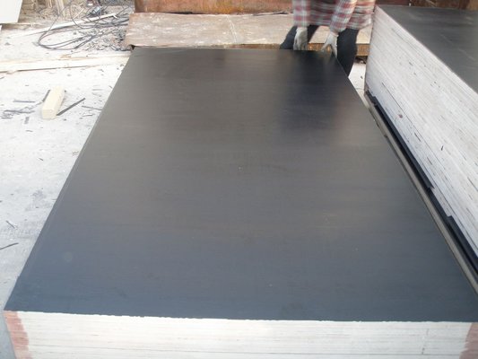 Construction Two Hot-Press Black Film Faced Plywood With Total Hardwood / Eucalyptus Core