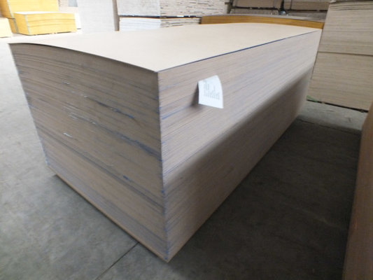 Paper Overlay Faced Melamine MDF Board Poplar For Warm-White Furniture