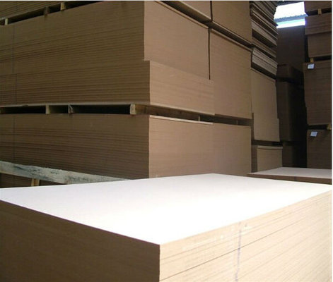 Waterproof E1 Glue Melamine MDF Board Solid / Wooden Color Faced For Furniture