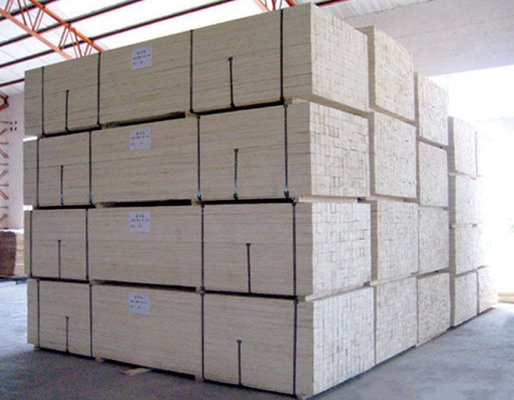 10mm - 100mm Thickness Poplar / Pine / Eucalyptus LVL Lumber for Flooring Decoration