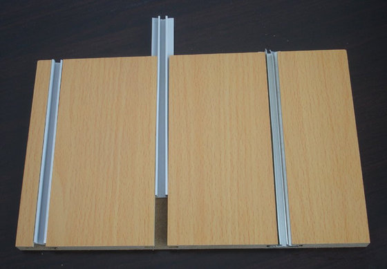 Solid Color Slotted Mdf With Groove , 2440mm / 1220mm Direction