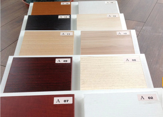 Furniture E1 Glue Slotted Mdf Poplar Core , Melamine faced slot mdf