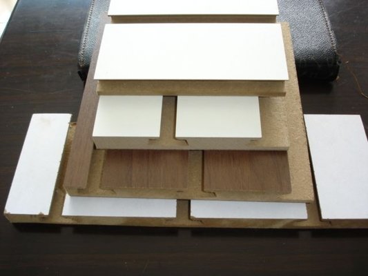 Decoration Slotted Mdf Fibreboards Medium Density , Waterproof Wall Panels