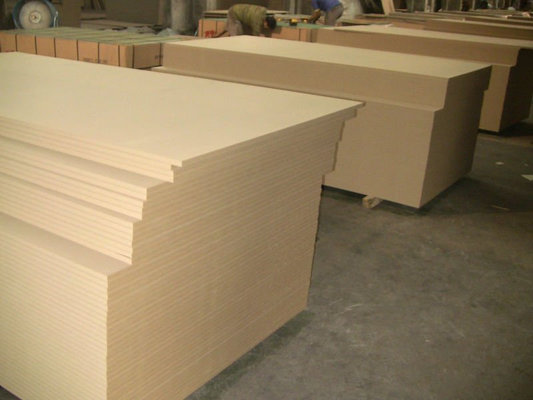 Density Over 720kgs 2mm 2.5mm Plain MDF For Packaging Boxes , Pallet Or Loose Packing
