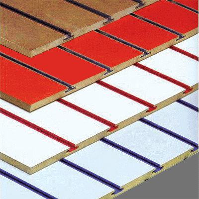 Storage Rack Medium Density Fiberboard Grooved , Slotted Mdf Board