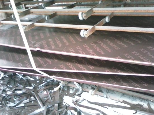 Hardwood Core Concrete Shutter Plywood Overlay Brown Film With Logo