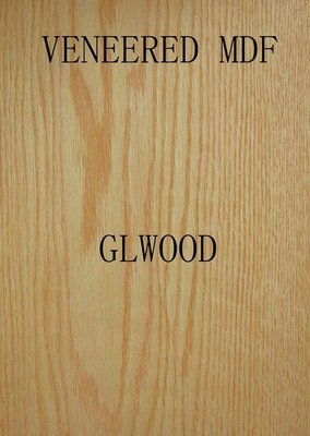 Veneered Medium density fiberboard for Furniture and Home decoration