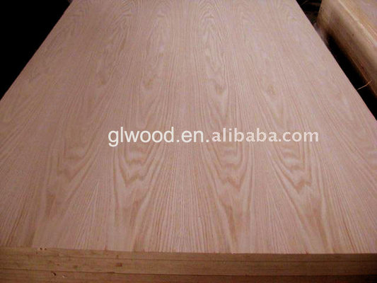 Plain Natural Red oak Veneered / Veneer MDF with Sanded or Pressed