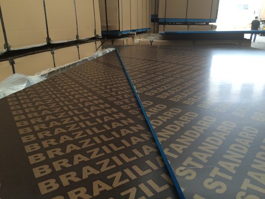 Two Hot-pressing And One Sanding Brown Film Faced Plywood Four Aged Painted