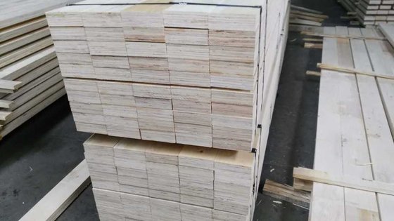 Poplar LVL Lumber Veneer Laminated For Japan Market , MR Glue