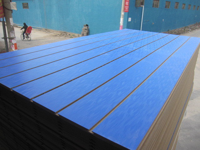 Solid Color 7 9 Slot  Slotted MDF Board Exported to Morocco Loose Package