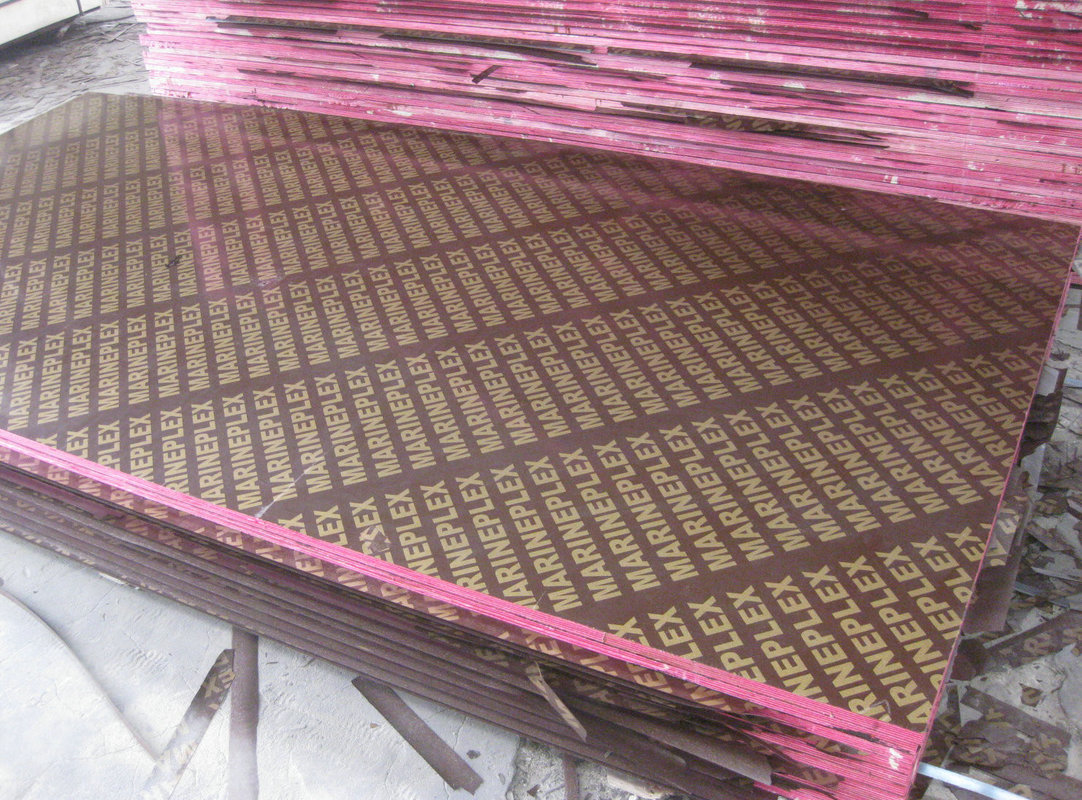 Brown Marine FFP Board , Fireproof Formwork Plywood with Mr / WBP / Melamine Glue 1250x2500