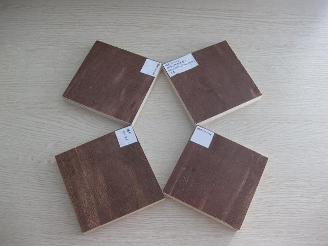 Dark Brown / Red waterproof paint plywood / film faced plywood sheet for Construction Formwork