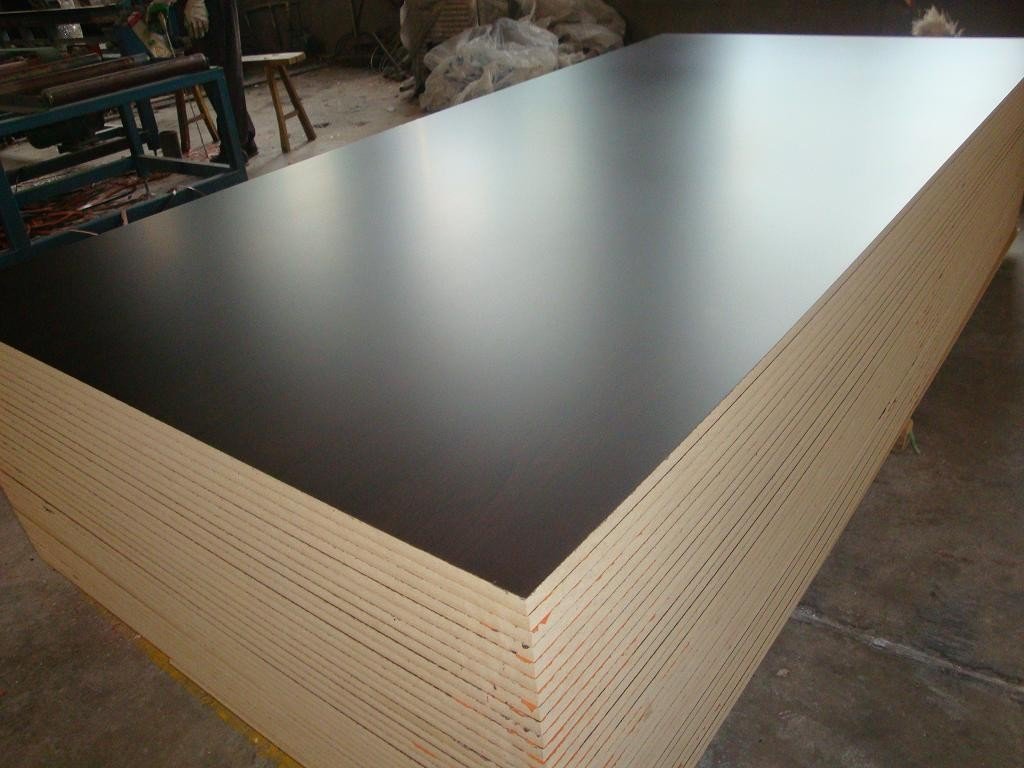 Finger-Joint Core concrete Plywood , Black Film In Building Formwork