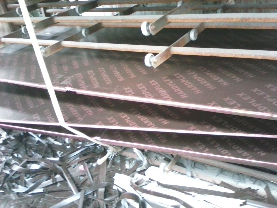 Hardwood Core Concrete Shutter Plywood Overlay Brown Film With Logo