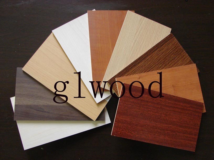 Laminate Melamine Faced MDF Board Moistureproof with Wood Grain Colors