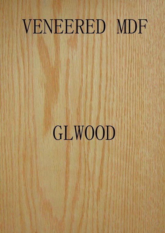 Veneered Medium density fiberboard for Furniture and Home decoration