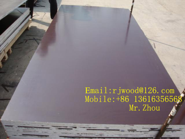 Poplar / Hardwood Or Combined Core Film Face Plywood With Brown Film