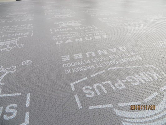 KINGPLUS film faced plywood ANTI-SLIP for construction,building material.imported dynea film.china factory supplier